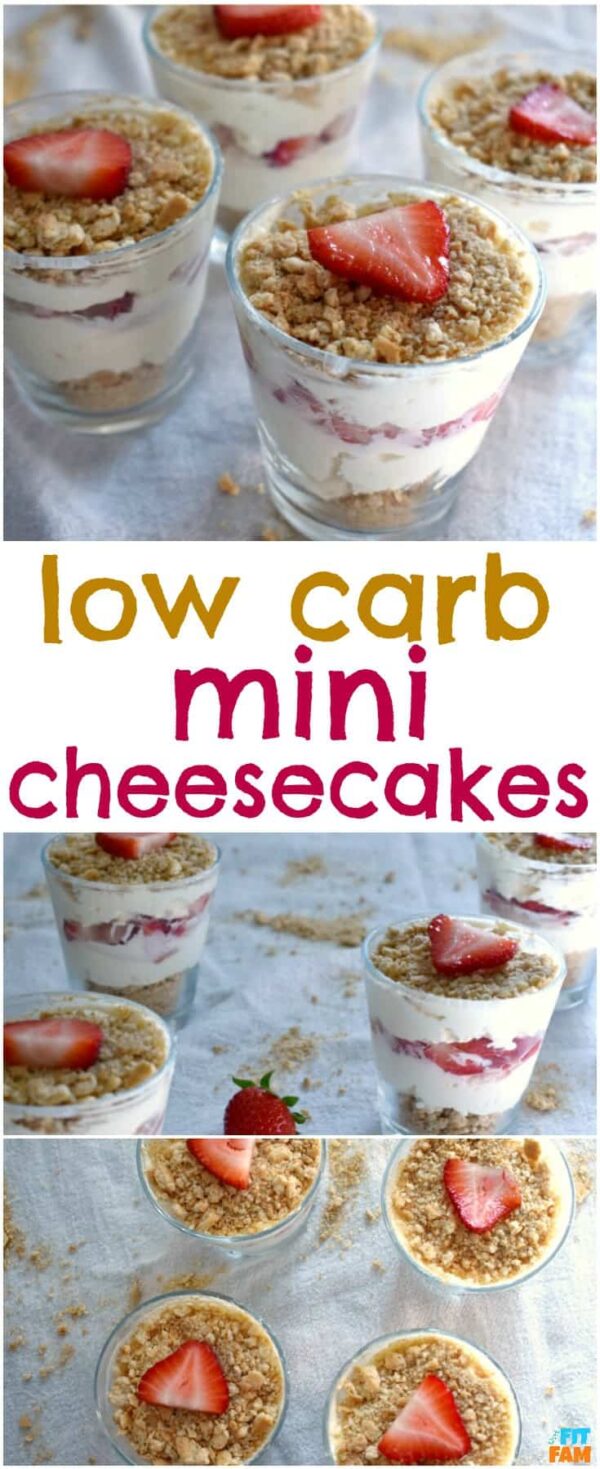 Low Carb Mini Cheesecakes - That Fit Fam