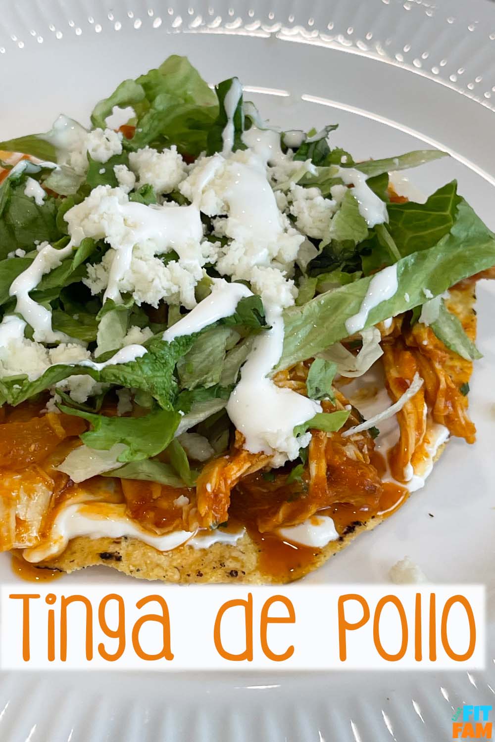 Tinga de Pollo Tostadas - That Fit Fam